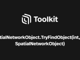 Spatialnetworkobject Tryfindobject Spatial Creator Toolkit